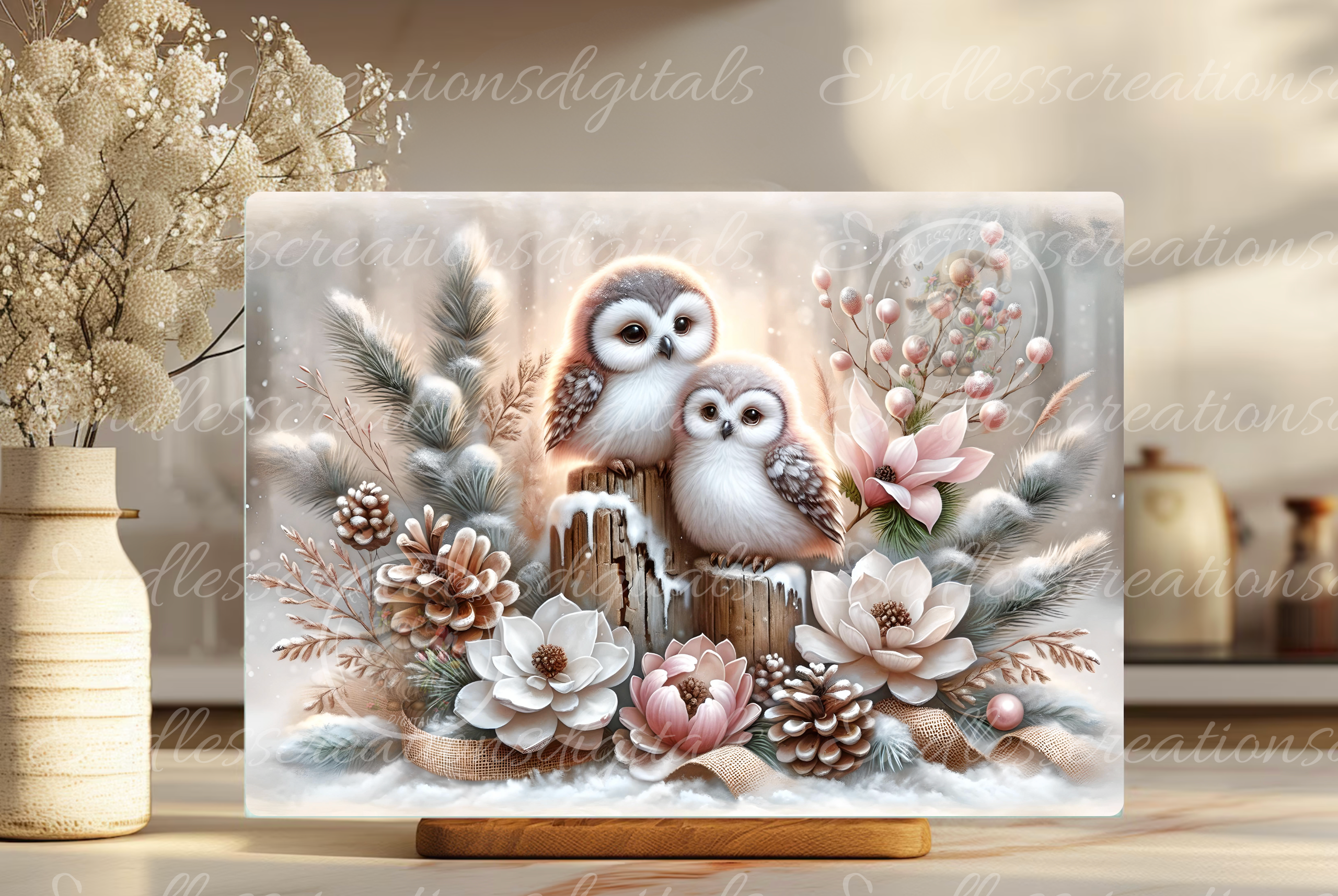 ROSE GOLD WINTER OWLS BUNDLE OF 6 – Endless Creations Digitals
